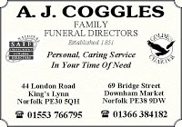 A.J COGGLES FAMILY FUNERAL DIRECTORS in Kings Lynn, Norfolk PE30 5QH