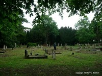 Bedfont Cemetery in , Greater London TW14