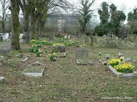Bedfont Cemetery in , Greater London TW14